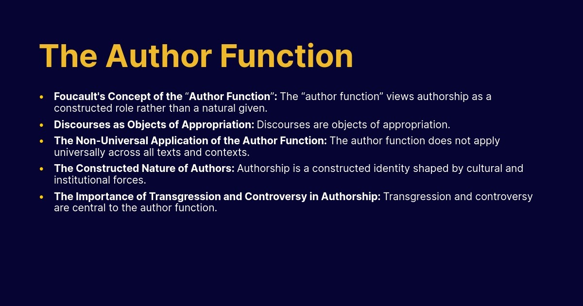 What is an Author? Understanding the Role, Function, and Legacy